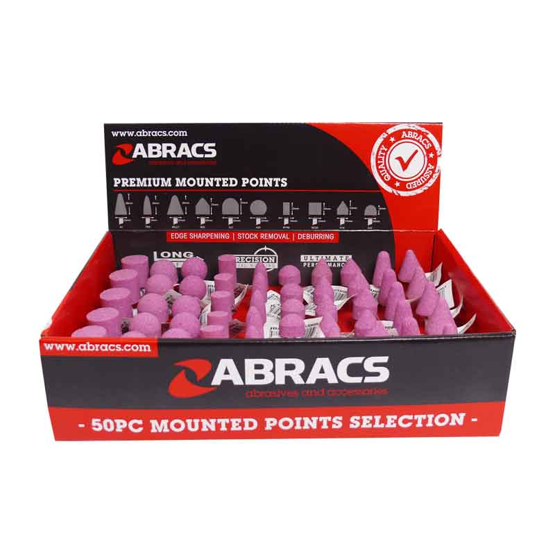 50pc Mounted Point Pack & Grinding